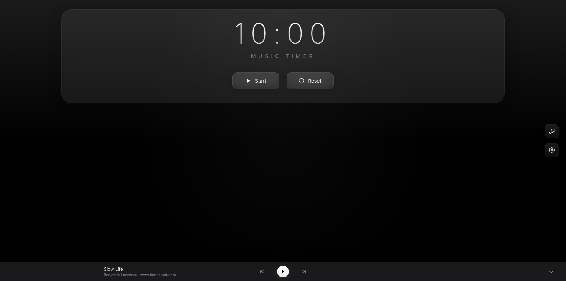 Music Timer - A free online sleep timer